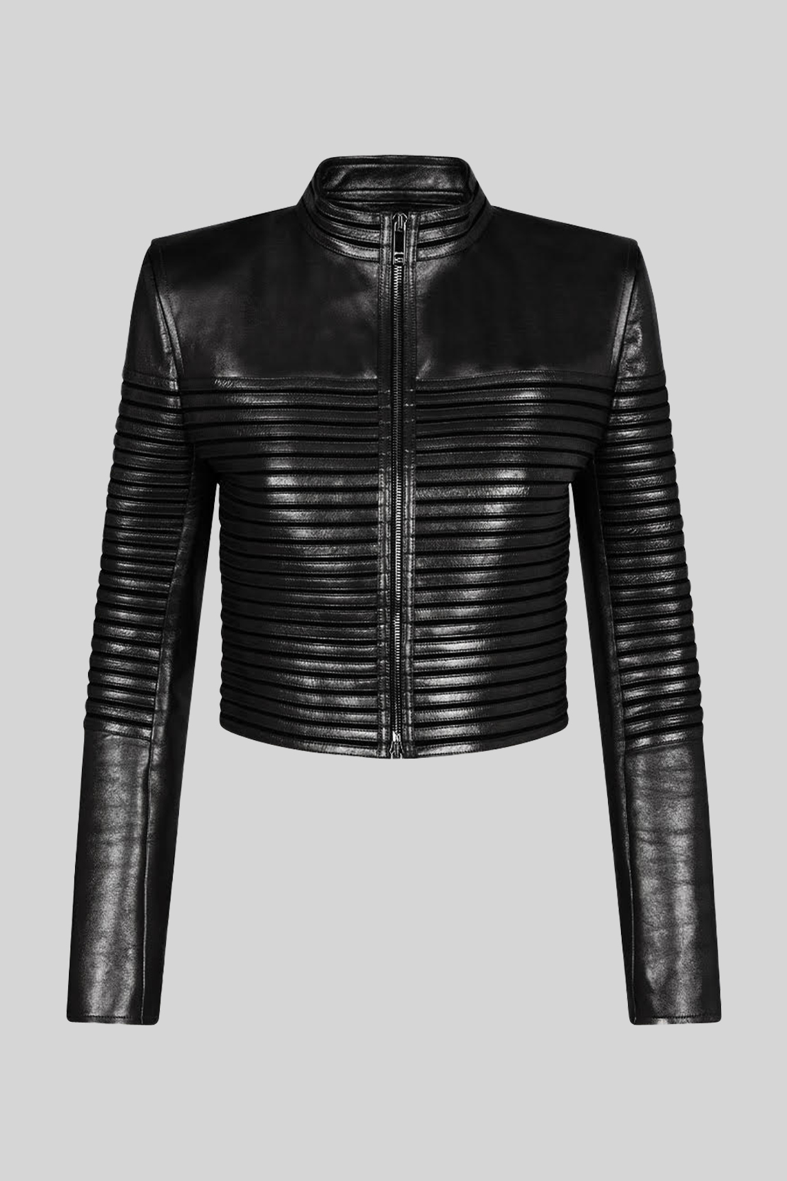 Madison Ribbed Leather Jacket - Dadelszen